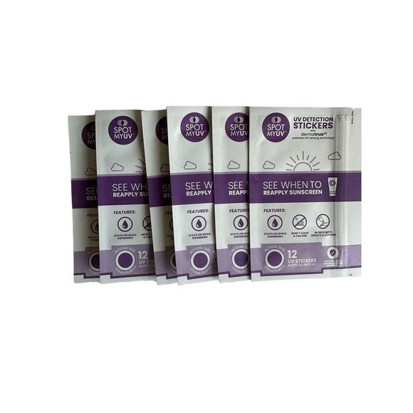 Skincare | 6 Pack Spot My Uv Detection Sticker With Derma True 12 ...